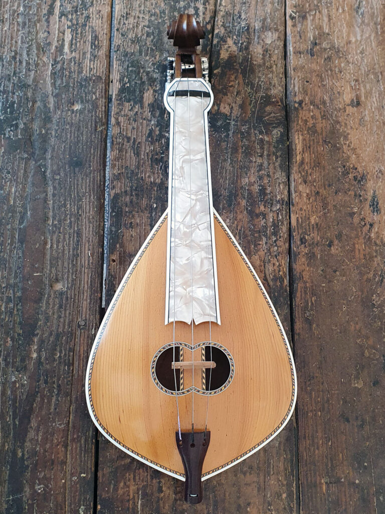 Cretan Lyra, with bow, case, rosin, tuner – Οργανοποιείο Σταγάκη