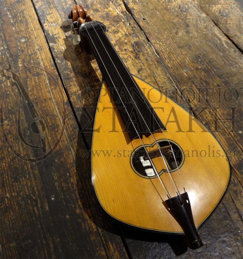 Cretan lyra (Walnut-Cedar Lebanon) professional – Stagakis Workshop